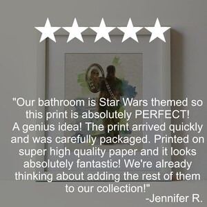 Spa Wars Bathroom CHEWY Brushing His Teeth, Spawars Art Print UNFRAMED ...