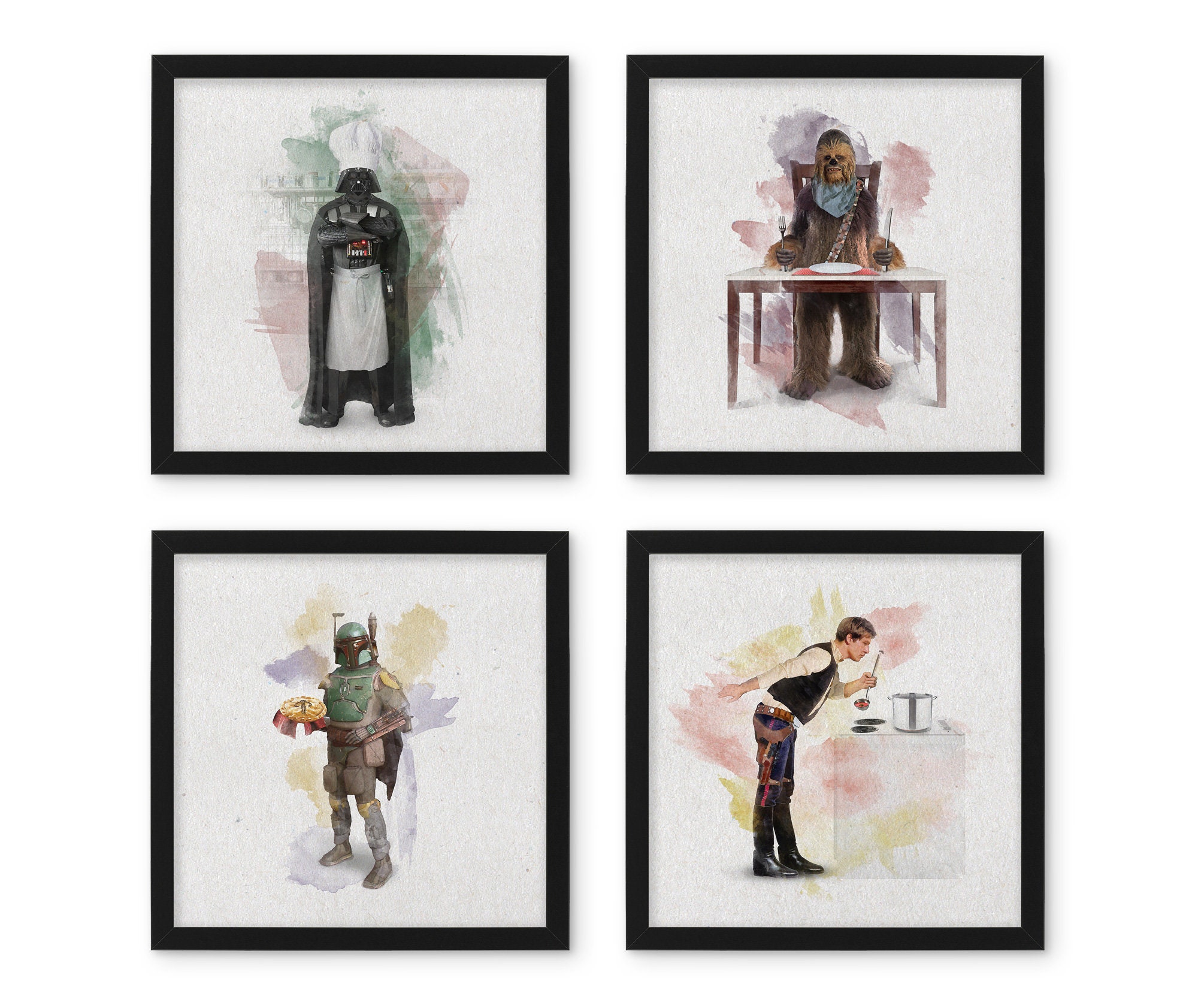 Han Solo Kitchen Art Print: Star Wars Funny Gift - Etsy