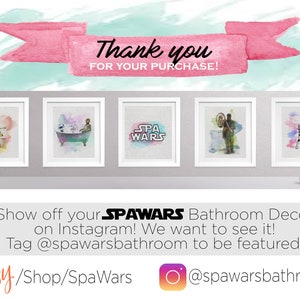 Spa Wars Bathroom CHEWY Brushing His Teeth, Spawars Art Print UNFRAMED ...
