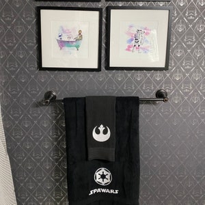 Spa Wars BATHROOM Art Print, TROOPER at the URINAL, Spa Wars Bathroom ...