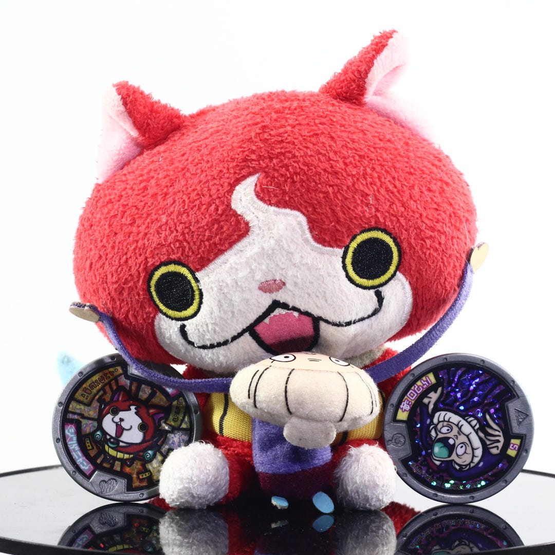 Jibanyan - Tattletell Plush Bandai Kutari 5" Yo-kai Watch Plush Dolls ...