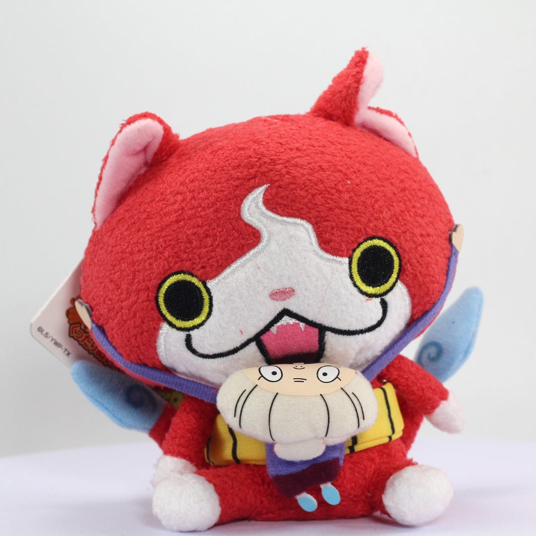 Yo-kai Watch Jibanyan & Tattletell Plush Doll Bandai Kutari 5" With ...