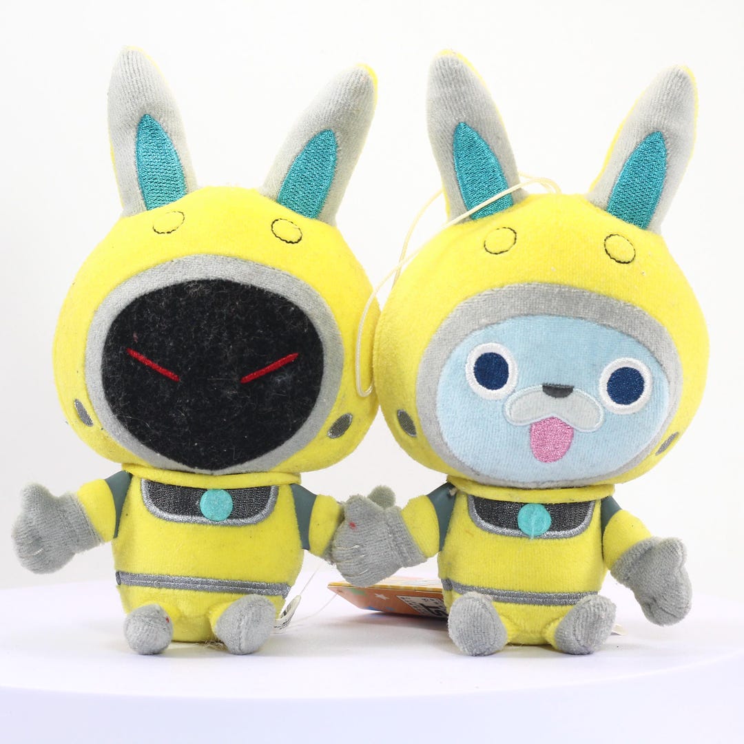 Set of 2 Usapyon / Invader Yo-kai Watch 7.5" Plush Dolls Banpresto ...