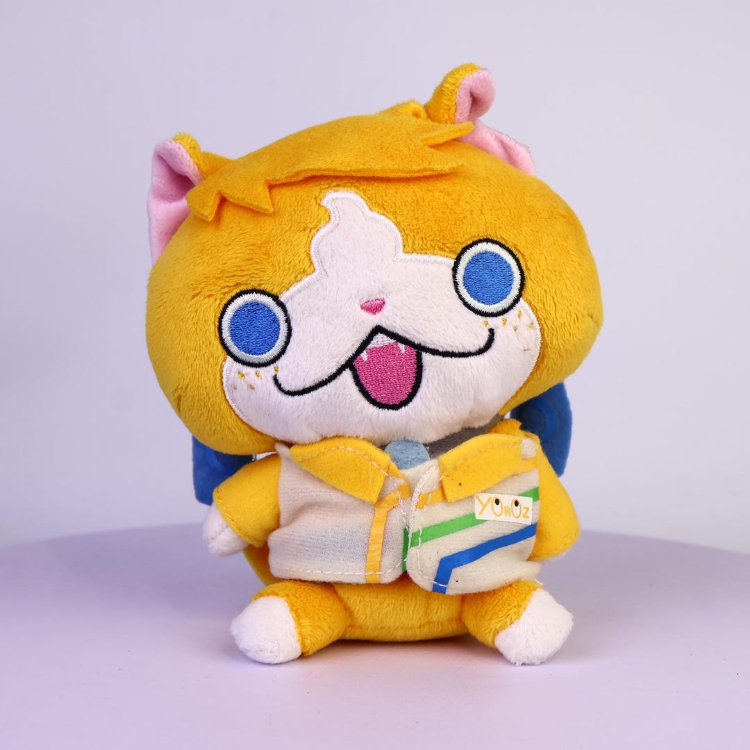 Yo-kai Watch Tomnyan 5" Bandai Yorozumart Plush Doll - Jibanyan Variant ...