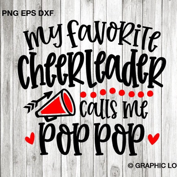Cheer Pop Pop Svg - Etsy