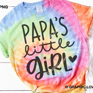 Papas Girl Svg Png Papa's Little Girl Iron on Png, Sublimation Png ...
