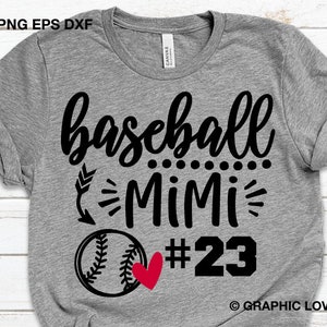 Baseball Mimi Svg Png Mimi Shirt Svg Numbers Proud Baseball - Etsy