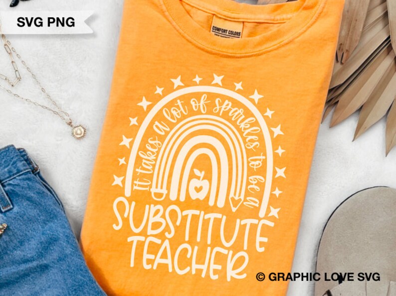 Substitute Teacher Svg Png, Appreciation Gift for Substitute Teacher ...