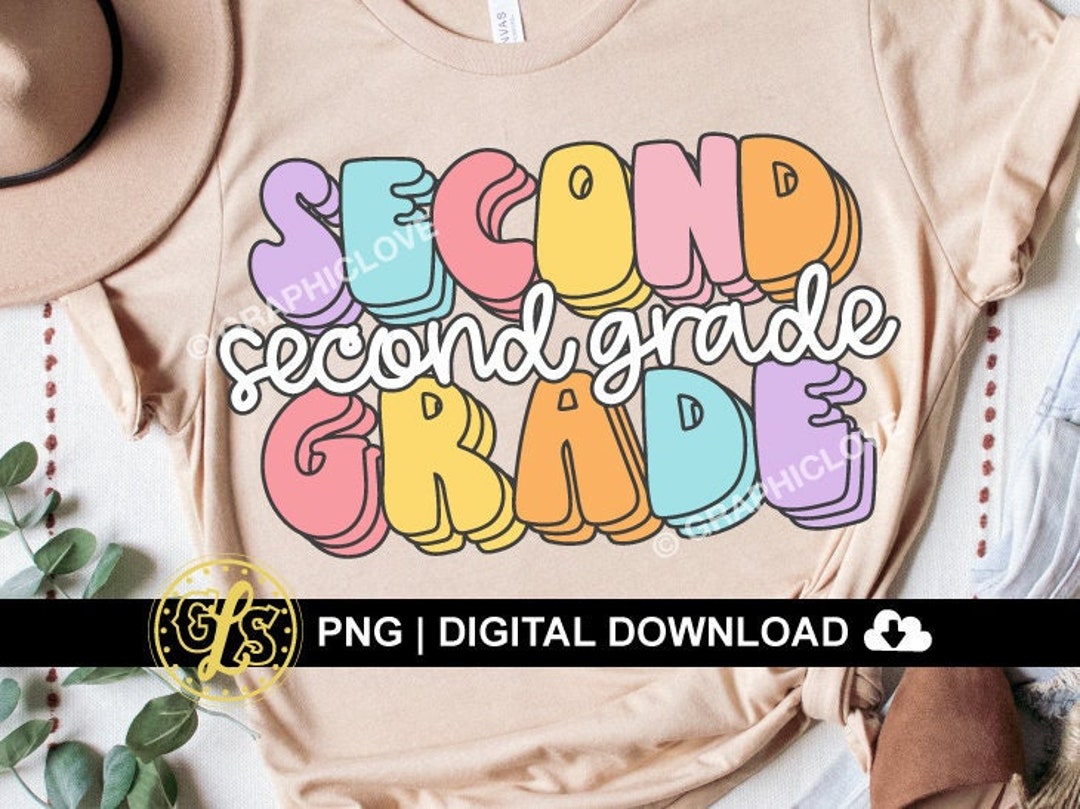 Second Grade Png, 2nd Grade Teacher Png, Kids, Pastel Color, Second ...