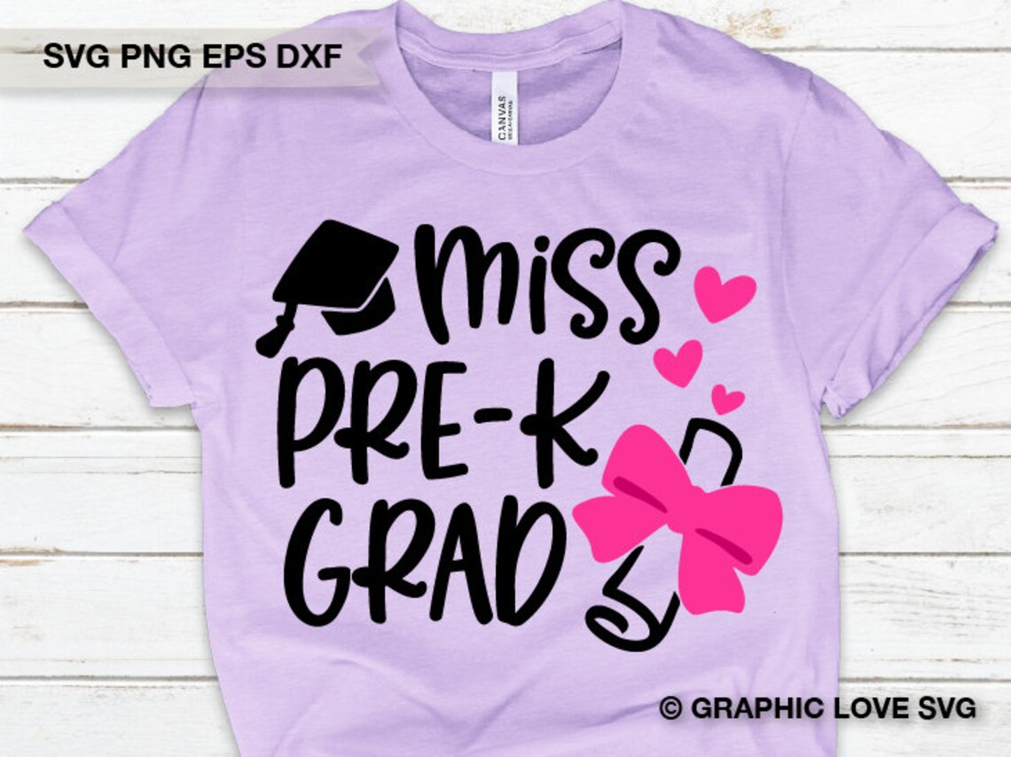Pre-k Graduation Svg Miss Pre-k Grad Svg Pre-k Svg Cute - Etsy