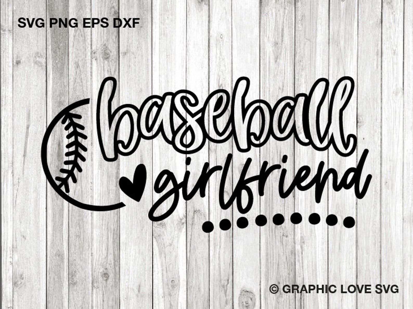 Baseball Girlfriend Svg Cute Baseball Girlfriend Shirt Svg | Etsy