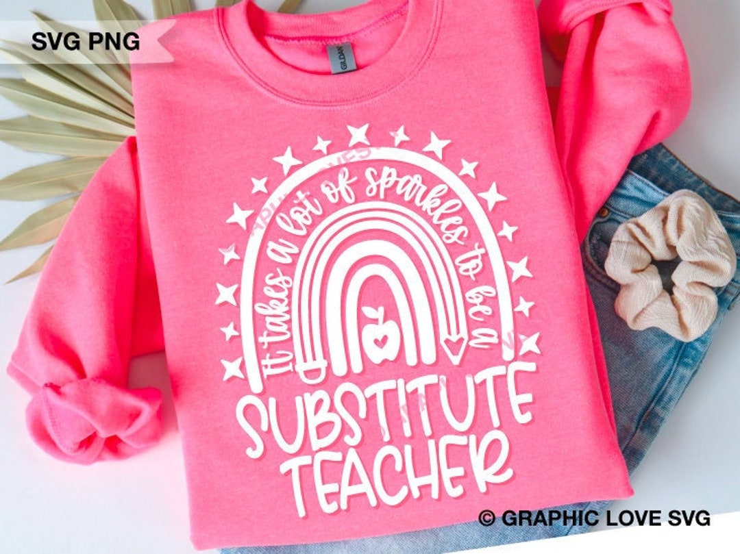 Substitute Teacher Svg Png, Appreciation Gift for Substitute Teacher ...