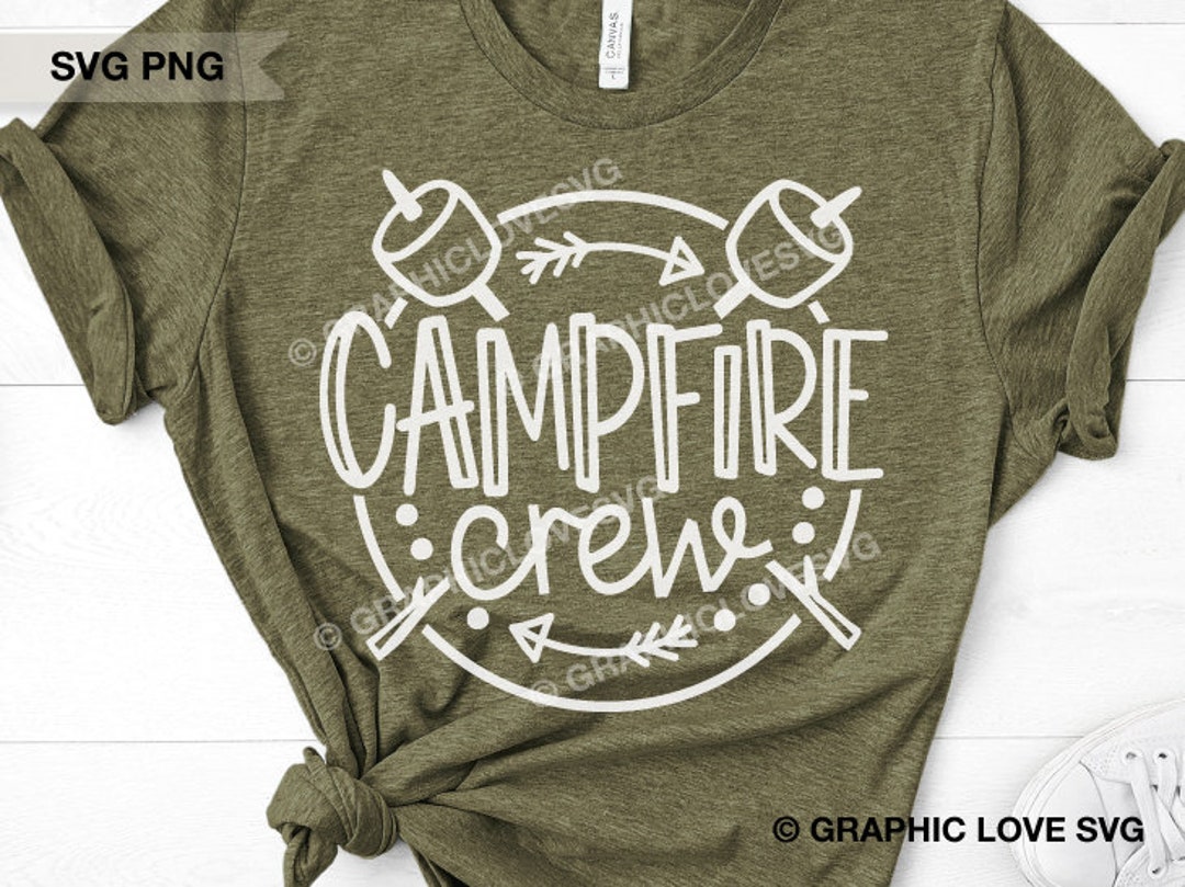 Campfire Crew Svg Png, Adventure Camper Svg, Bonfire Svg, Campfire ...