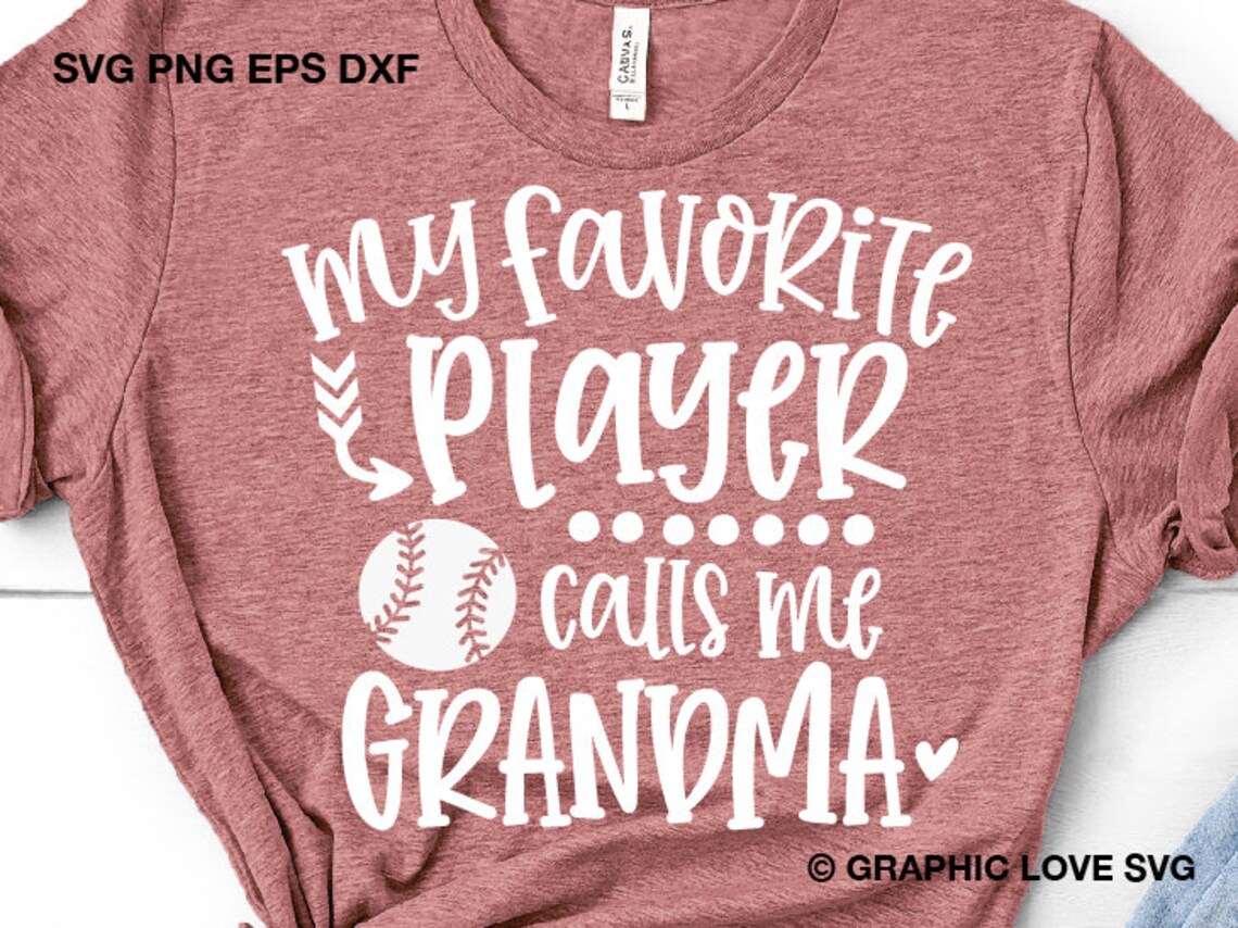 Baseball Grandma Svg Fun T For Grandma Svg My Favorite Etsy