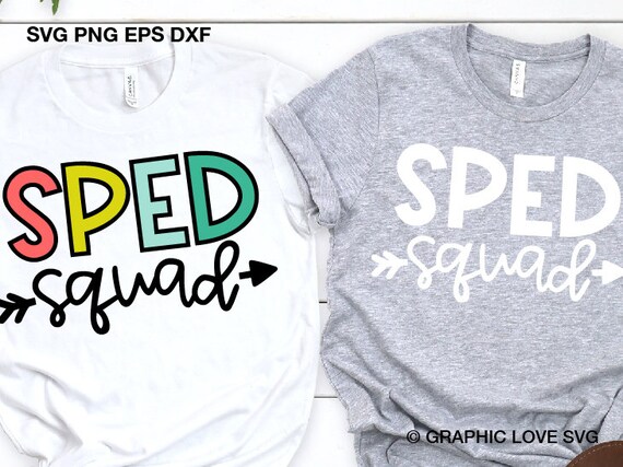 SPED Squad Svg Sped Teacher Svg Special Education Svg Sped - Etsy
