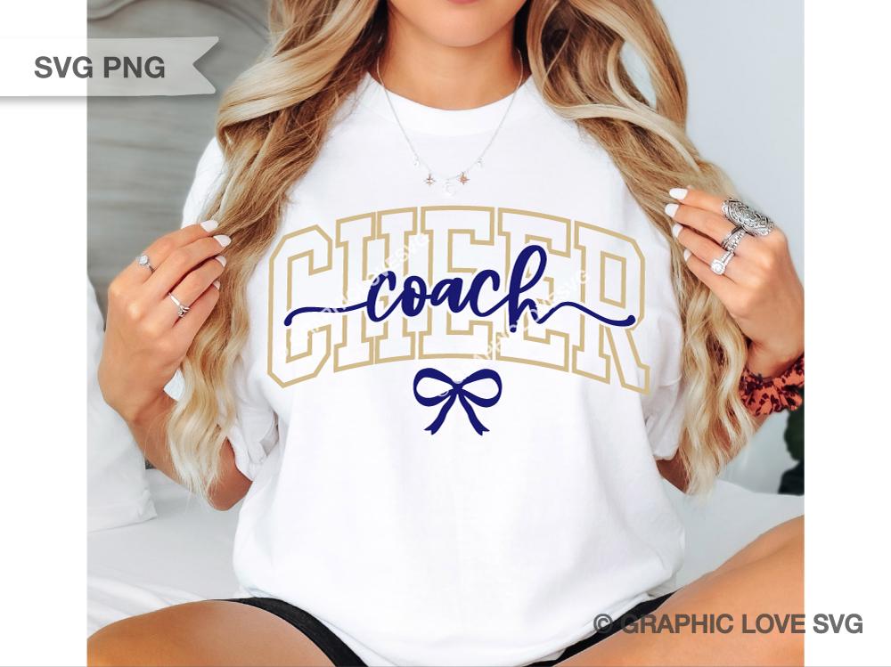 Cheer Coach Gift Svg Png Bundle Blue Maroon Green Purple Pink Gold ...