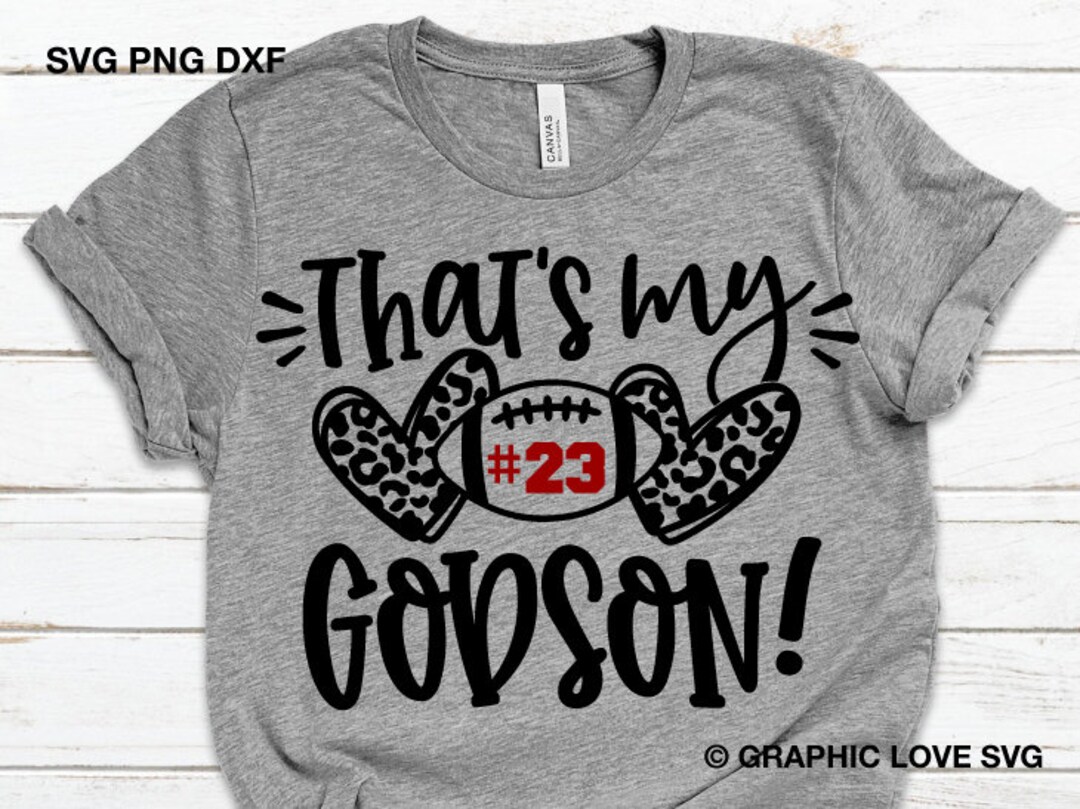 That's My Godson Svg, Football Leopard Godmother Svg, Game Day ...