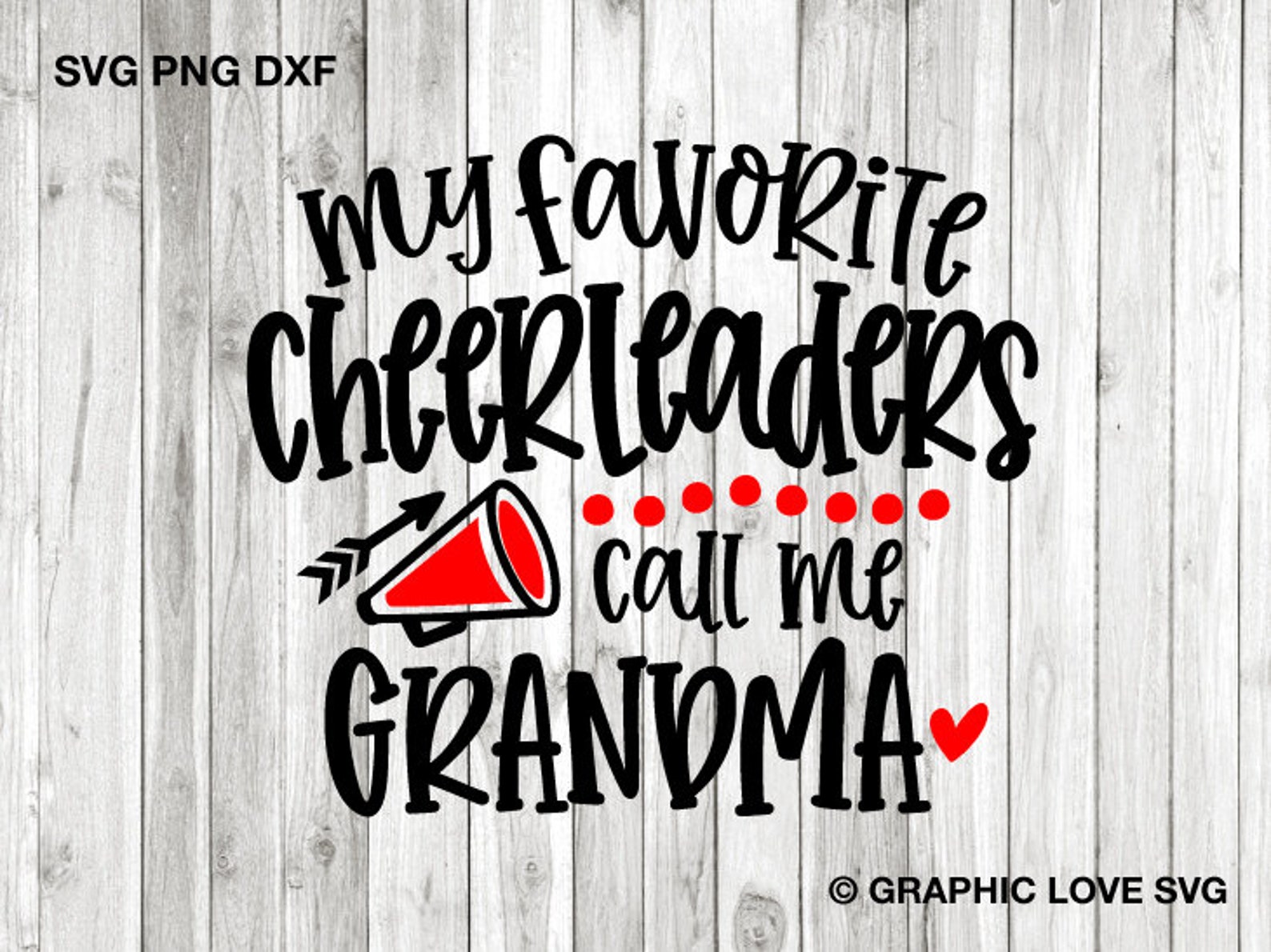 My Favorite Cheerleaders Call Me Grandma Svg Cheerleader - Etsy