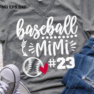 Baseball Mimi Svg Png Mimi Shirt Svg Numbers Proud Baseball - Etsy