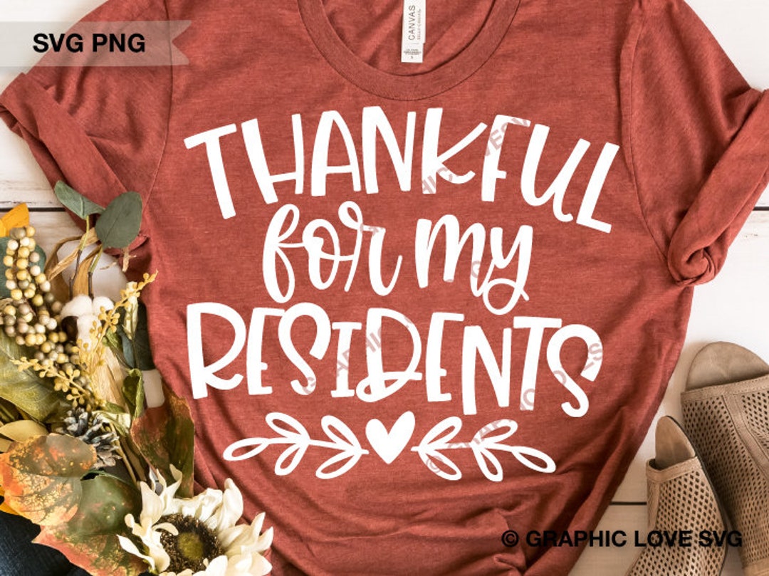 Thanksgiving Nurse Svg Thankful for My Residents Svg - Etsy