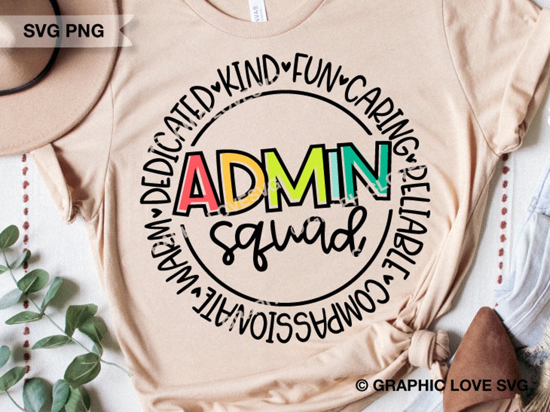 Admin Squad Svg Png School Office Staff Appreciation Gift - Etsy UK
