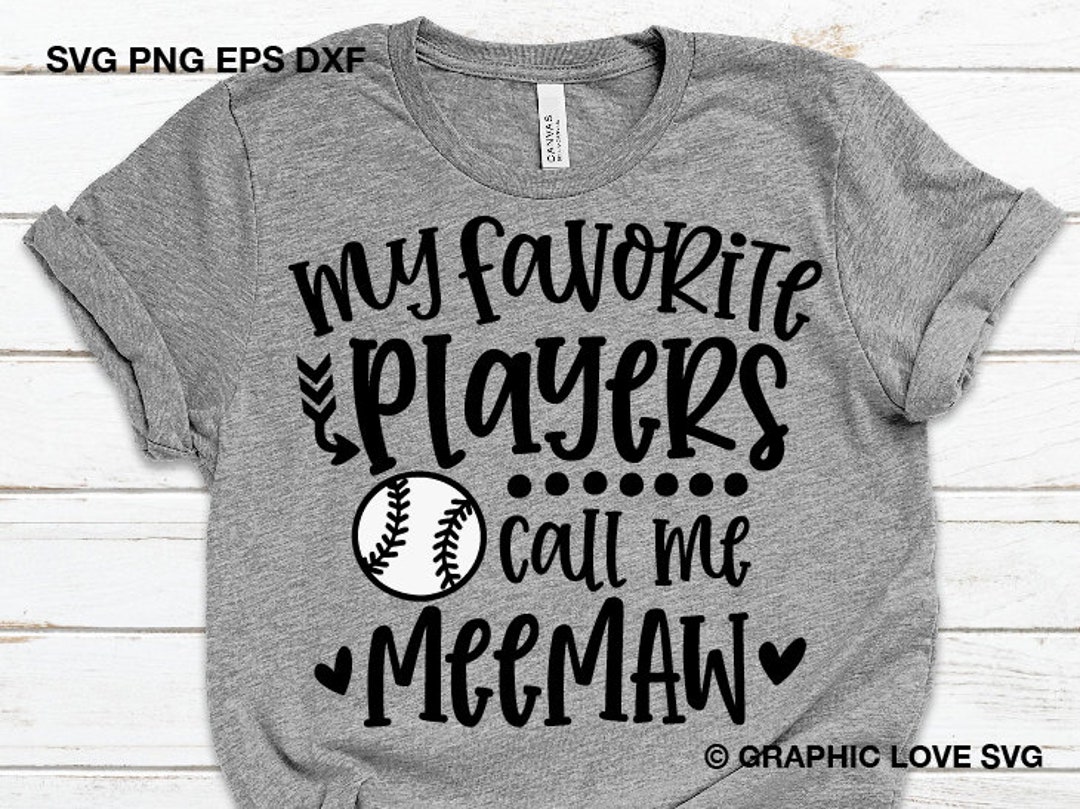 Baseball Meemaw Svg Cute Gift for Meemaw Svg My Favorite - Etsy