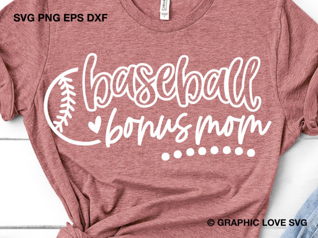 Baseball Bonus Mom Svg, Game Day Baseball Bonus Mom Shirt Iron on Png ...