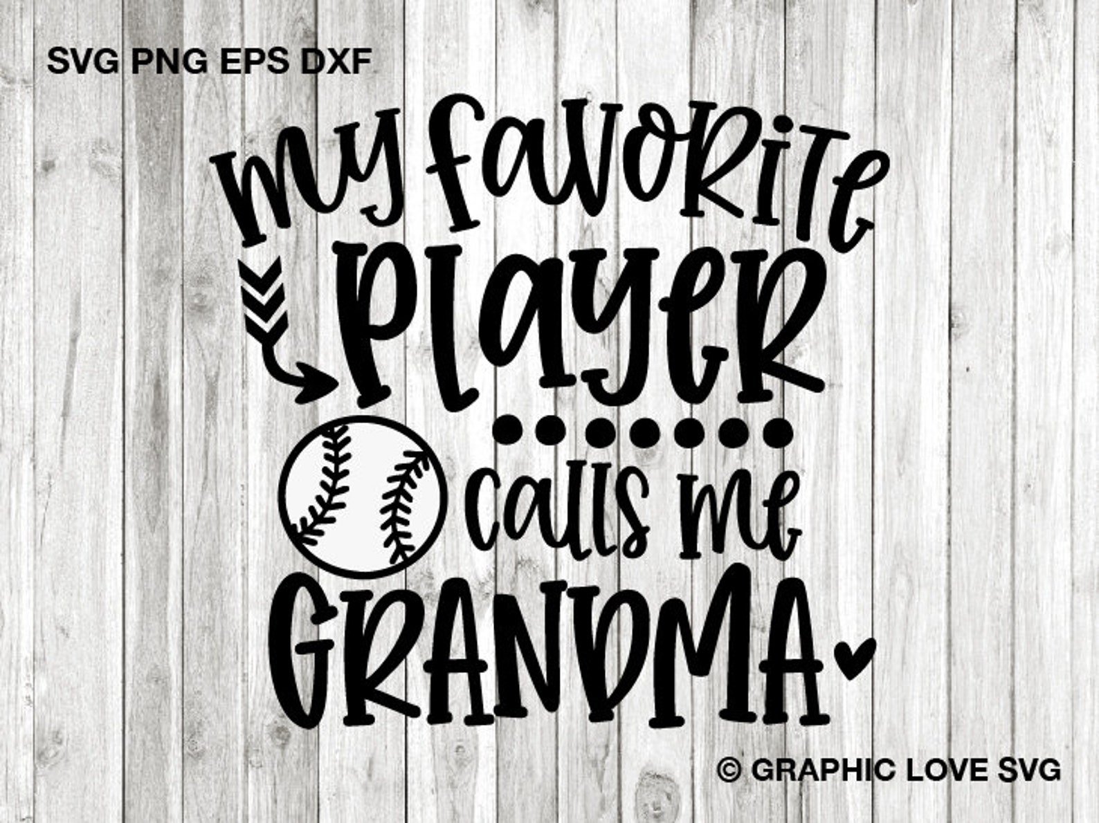 Baseball Grandma Svg Fun T For Grandma Svg My Favorite Etsy