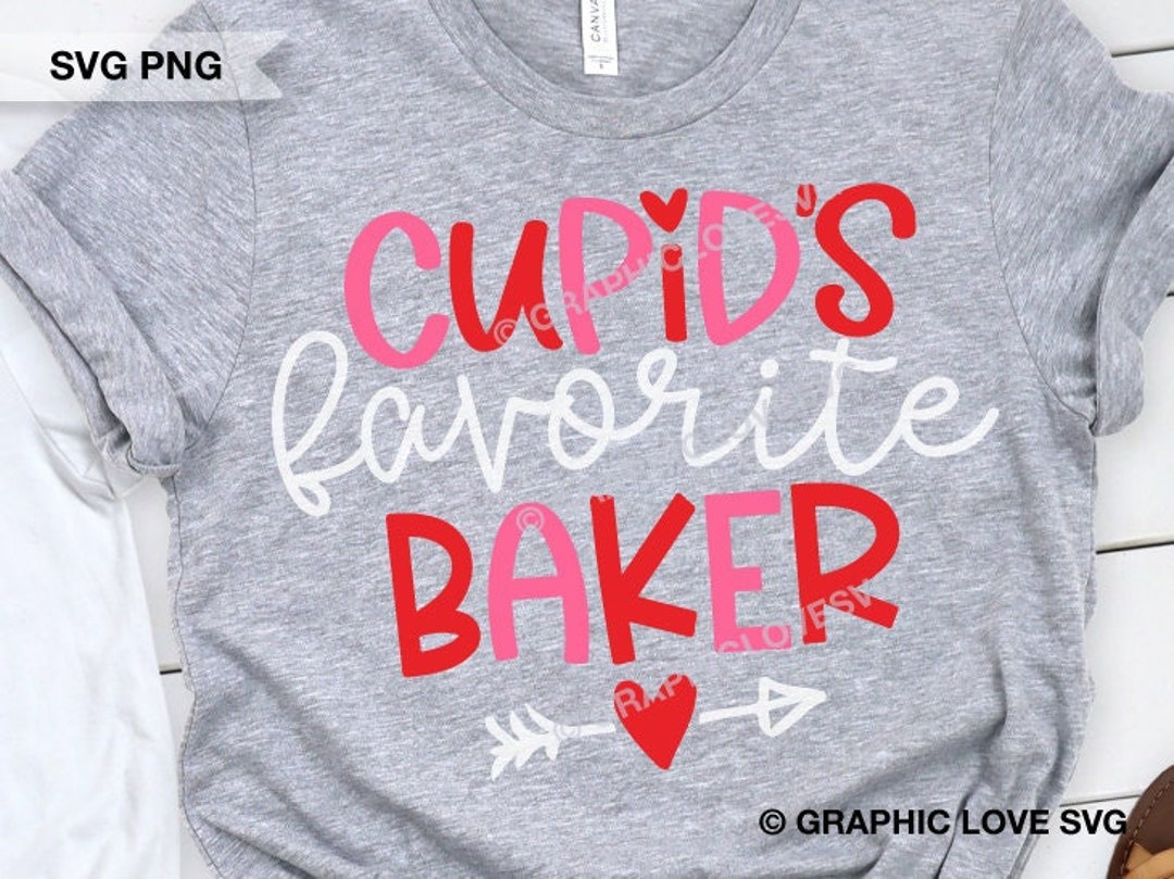 Valentines Day Baker Svg Png, Baking Lover Svg, Cupid's Favorite Baker ...