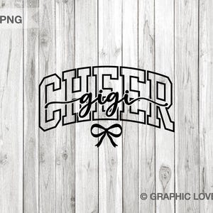 Cheer Gigi Svg Png, Cheerleader Gigi Png, Coquette Bow, Cheer Gigi Png ...