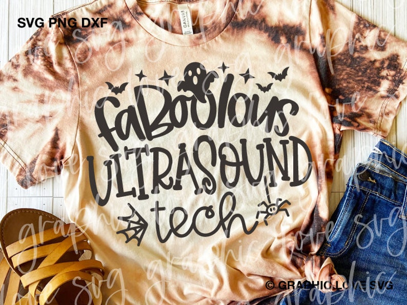 Funny Halloween Ultrasound Tech Svg, Faboolous Ultrasound Tech Svg ...