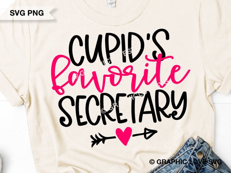 Valentine Secretary Svg Gift for Secretary Png Cupid's - Etsy