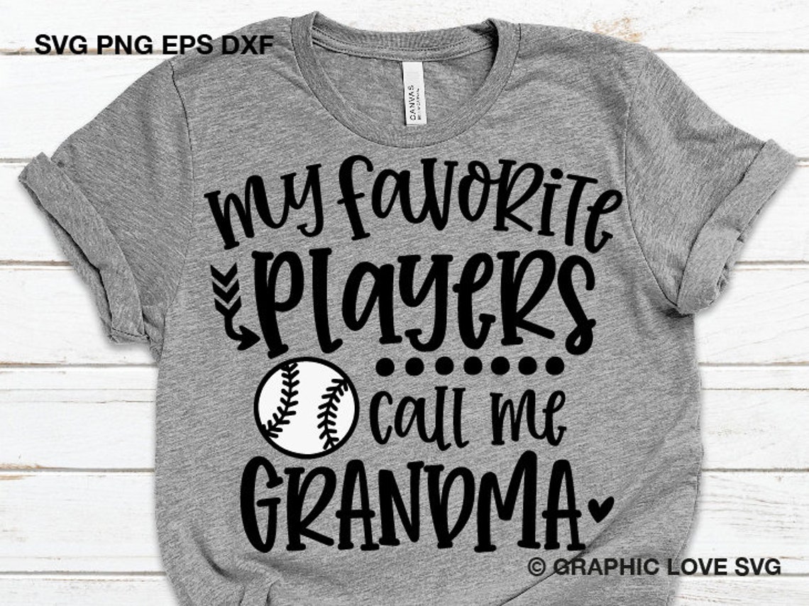 Baseball Grandma Svg Fun T For Grandma Svg My Favorite Etsy