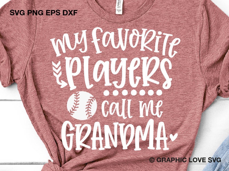 Baseball Grandma Svg Fun T For Grandma Svg My Favorite Etsy