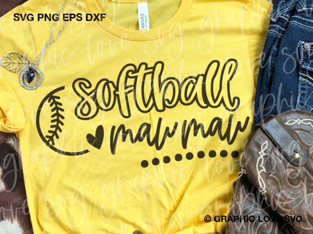 Softball Maw Maw Svg, Cute Gift for Maw Maw Svg, Softball Maw Maw Shirt ...