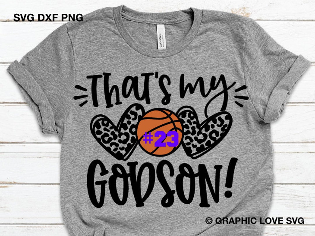 That's My Godson Svg, Basketball Leopard Godmother Svg, Basketball ...