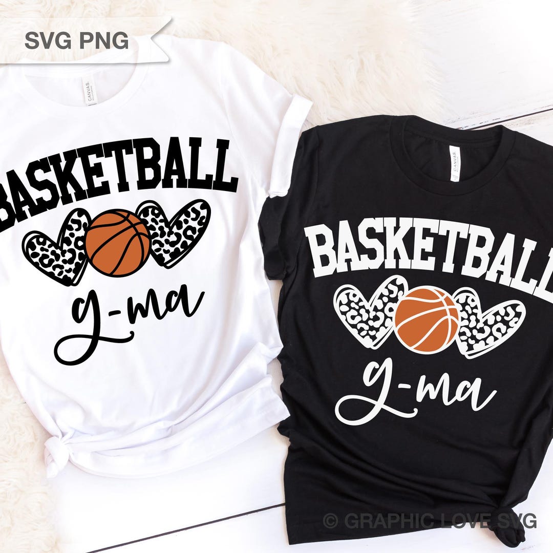 Basketball G-ma Svg Png, Gma Sublimation Iron on Png (black, White 2 ...