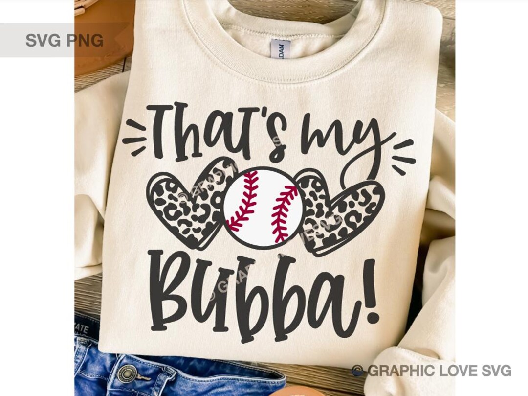 That's My Bubba Svg Baseball Sister Png, Leopard That's My Bubba Png, Baseball Sister Svg ...