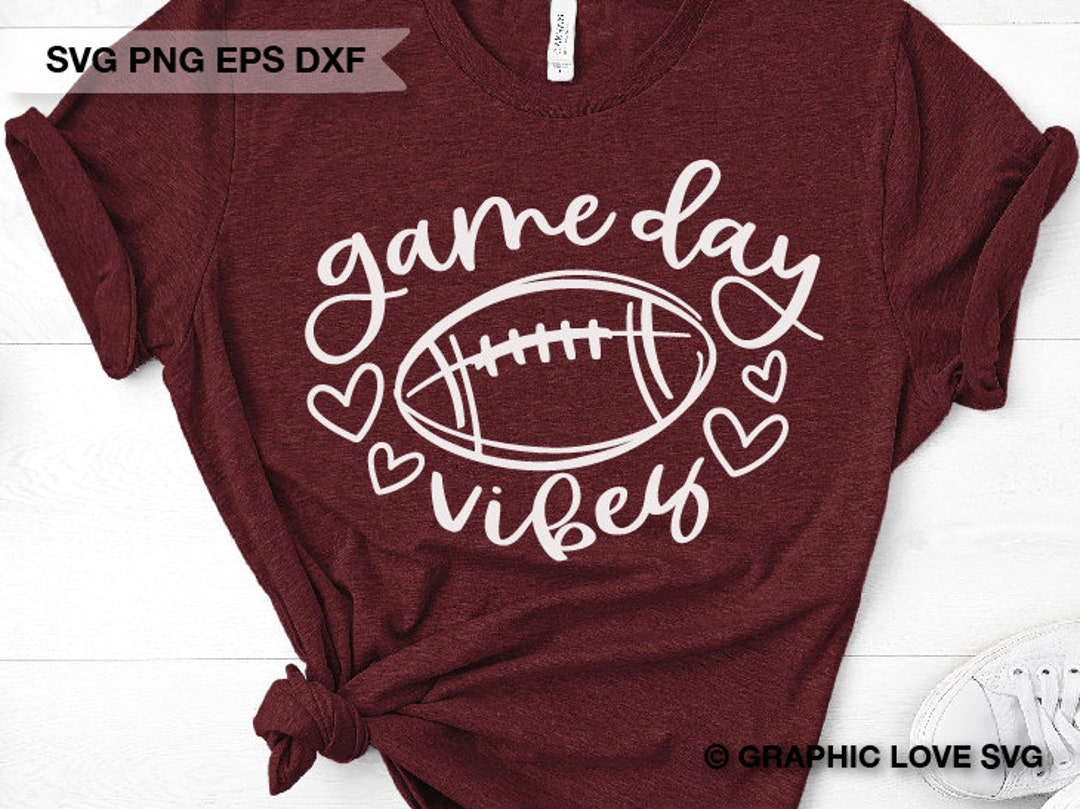 Game Day Vibes Football Svg Cute Fall Football Shirt Svg - Etsy
