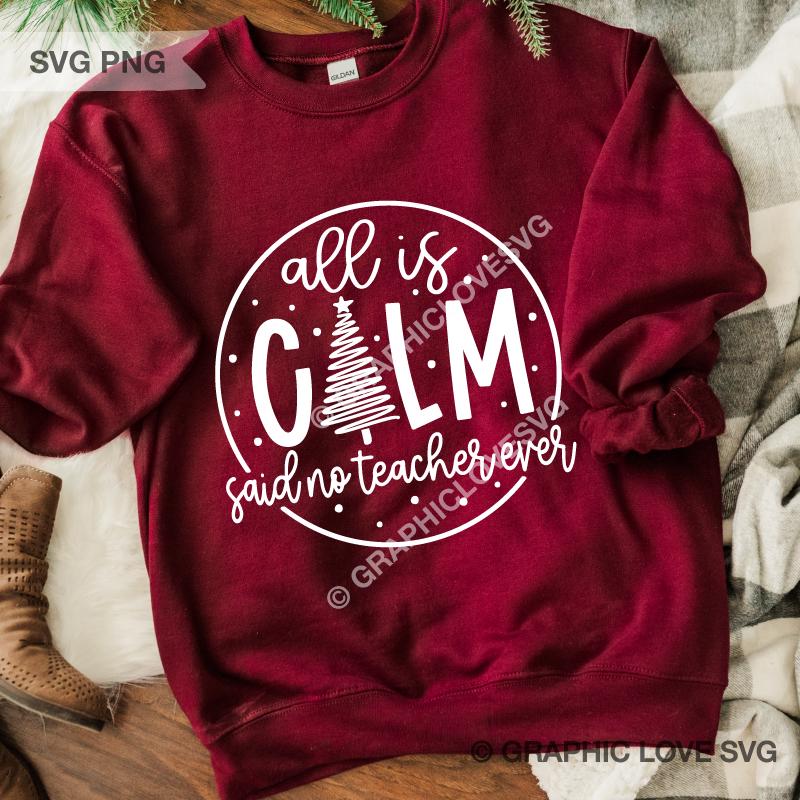 Funny Christmas Teacher Svg Png, Fun Shirt for Teacher Svg, Christmas ...