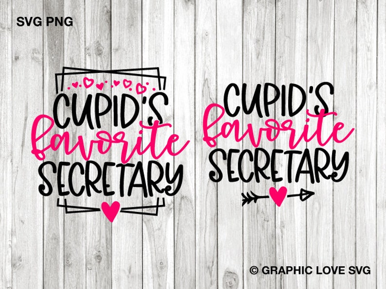 Valentine Secretary Svg Gift for Secretary Png Cupid's - Etsy