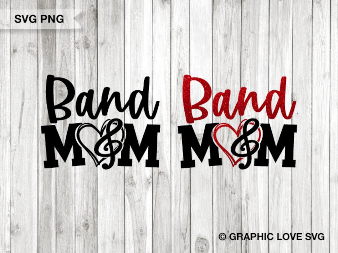 Band Mom Svg Png, Marching Band Mom Shirt Iron on Png, Music Notes ...