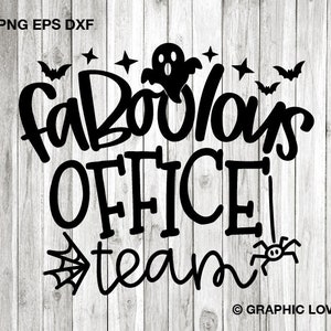 Halloween Office Team Svg Png Office Boo Crew Funny School Office Team ...