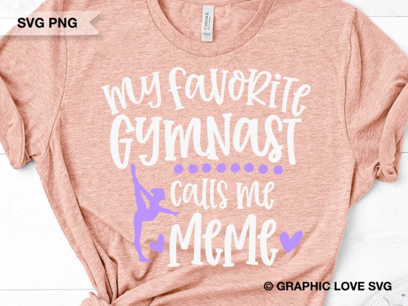 Gymnastics Meme Svg My Favorite Gymnast Calls Me Meme Svg - Etsy