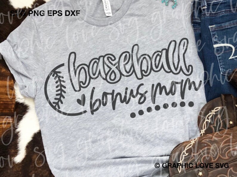 Baseball Bonus Mom Svg Game Day Baseball Bonus Mom Shirt Iron - Etsy