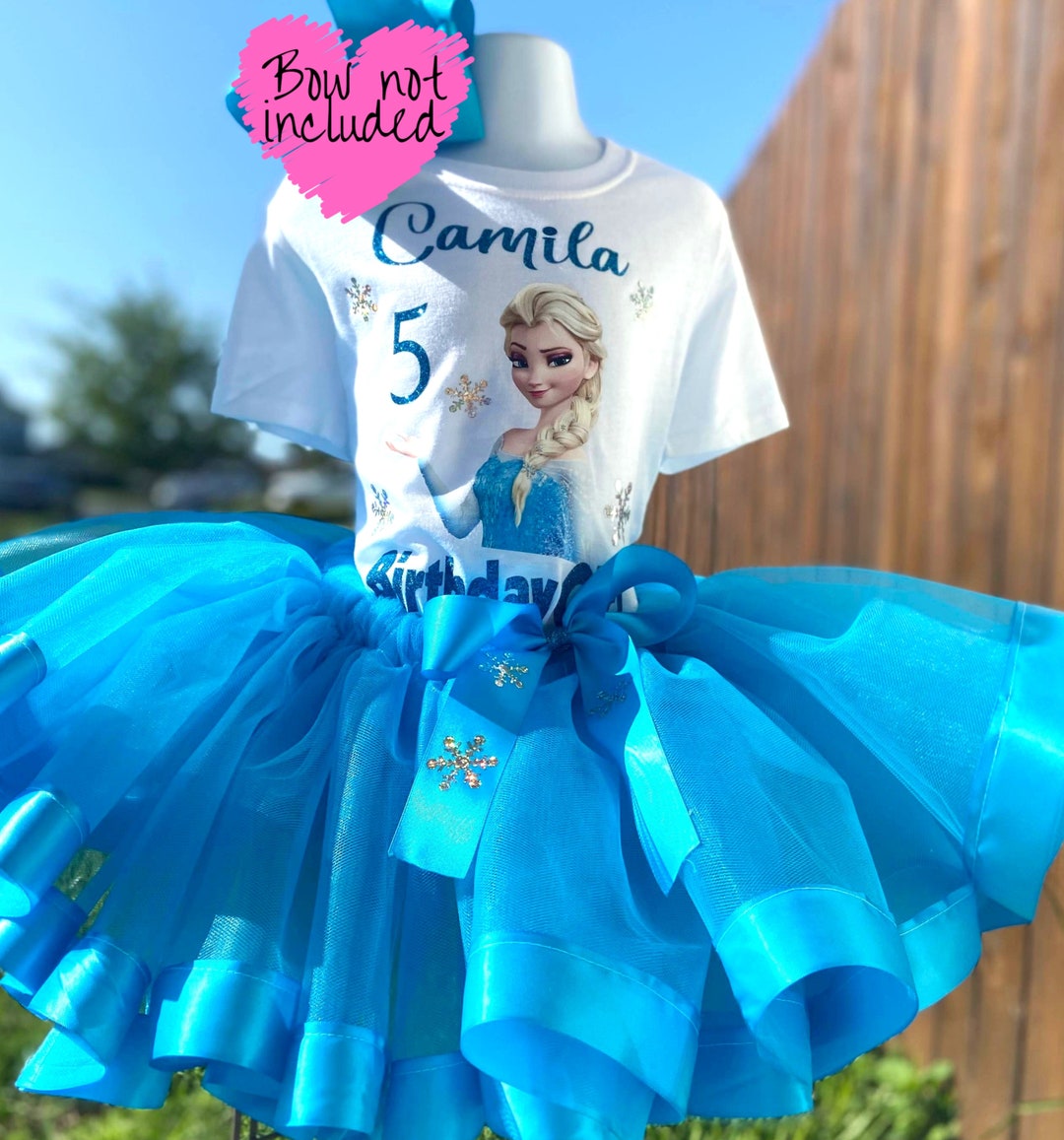 Birthday Frozen Tutu/birthday Princess Tutu /ana and Elsa Tutu - Etsy