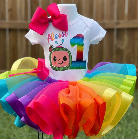 9-12 Cocomelon Outfit Birthday Clothes suspenders pants shirt ...