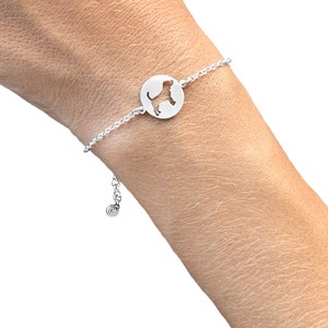 Beagle Charm Bracelet - Silver 14K Gold Plated Bracelet, Dog Lover ...