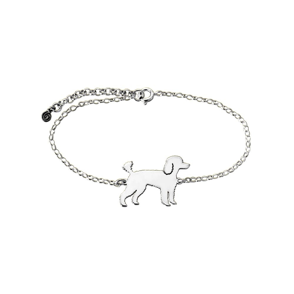 Poodle Bracelet - 14K Gold Plated Silver Bracelet, Dog Lover Jewelry ...