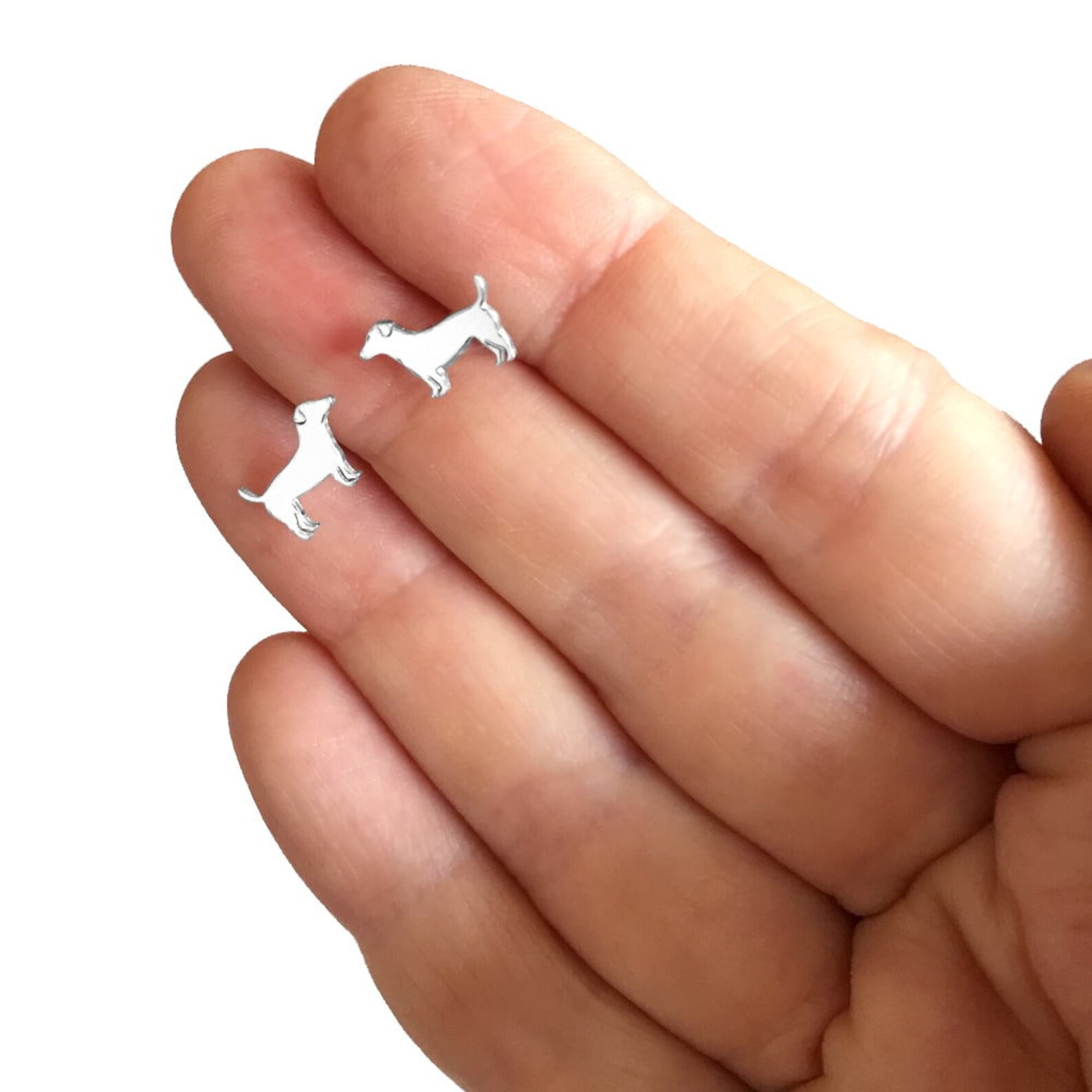 Jack Russell Earrings Silver / 14K Gold Plated Jack Russell - Etsy